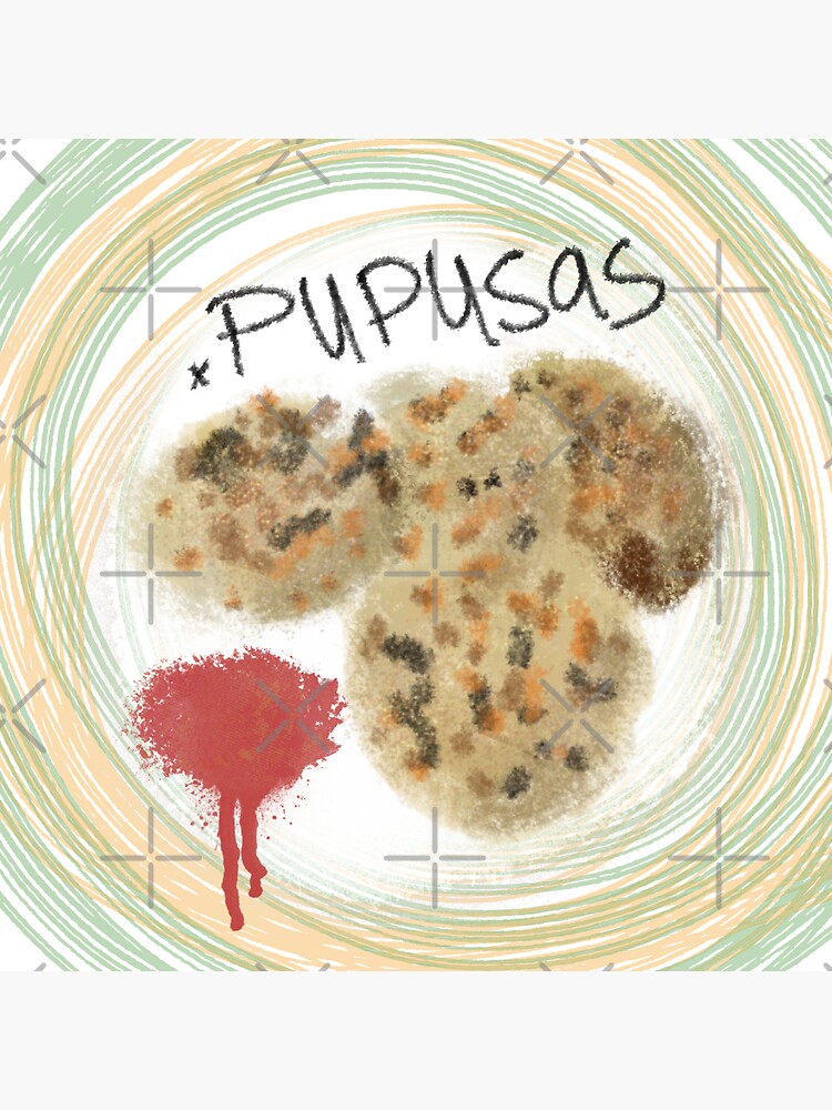 "Pupusas" Sticker by SalviThings | Redbubble