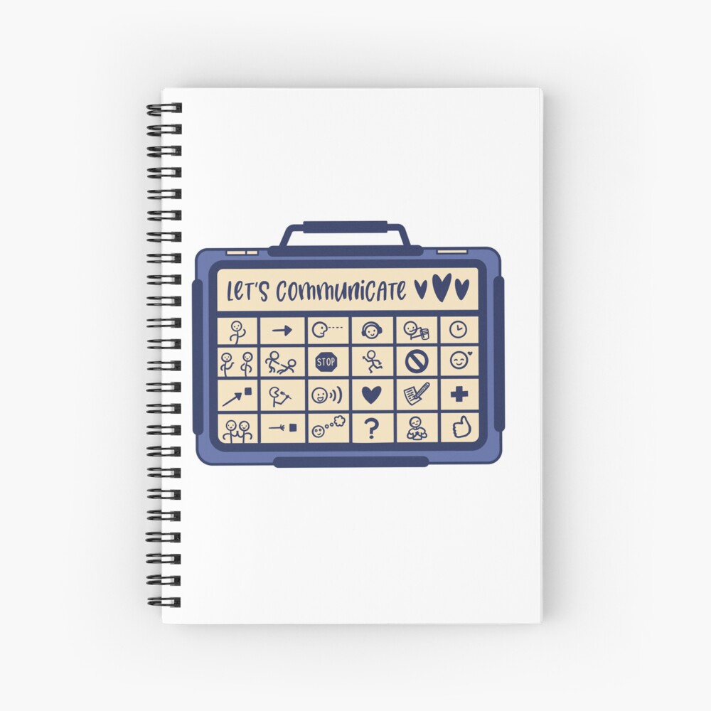 "Let’s Communicate AAC sticker" Sticker for Sale by DrawntoAAC | Redbubble