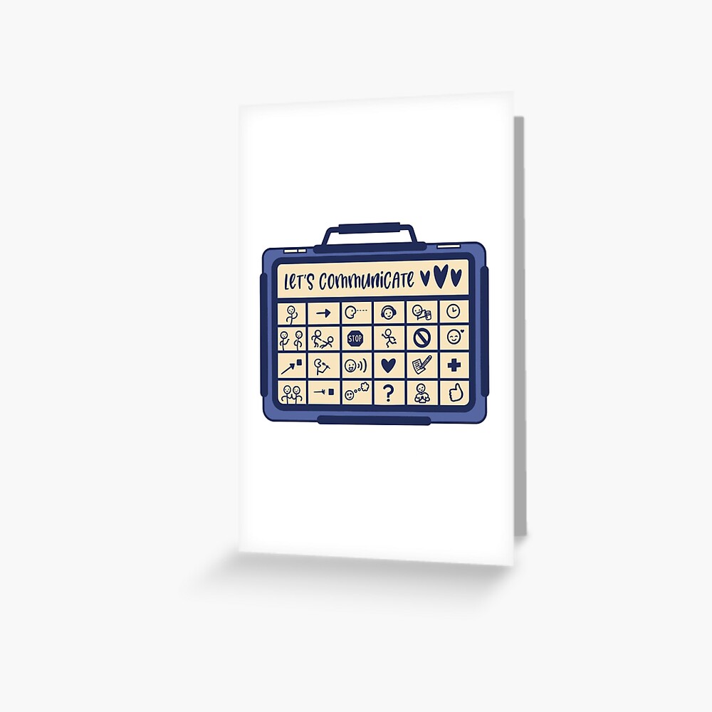 "Let’s Communicate AAC sticker" Sticker for Sale by DrawntoAAC | Redbubble