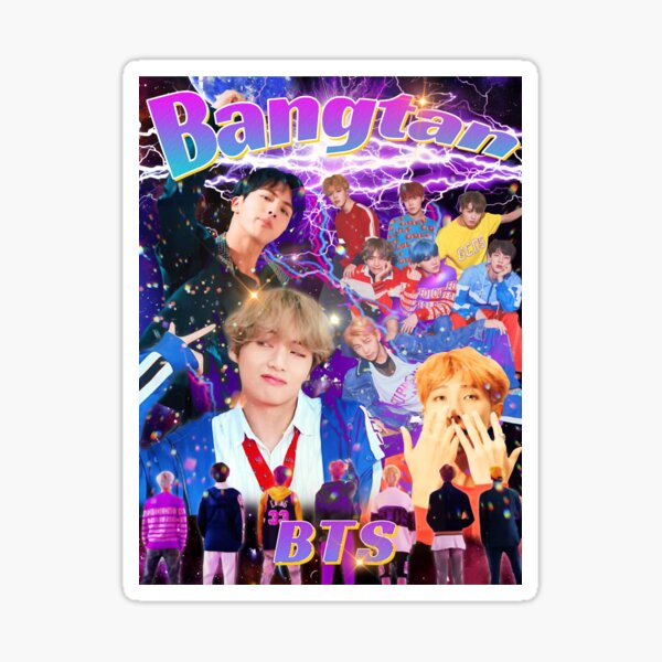 "Loves Anime And Sparkly Bts Bangtan Vintage" Sticker by ...