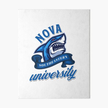 "Nova Southeastern University blue shark NSU" Art Board Print by oufa ...