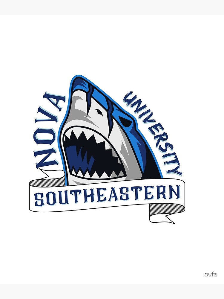 "Nova Southeastern University blue shark NSU" Poster for Sale by oufa ...