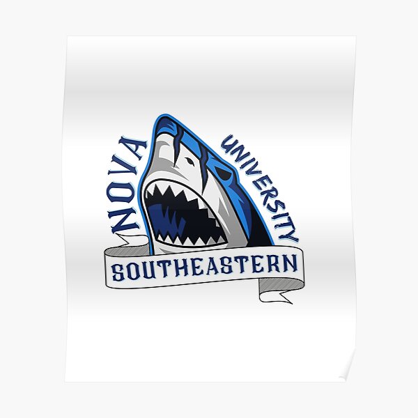 "Nova Southeastern University blue shark NSU" Poster for Sale by oufa ...
