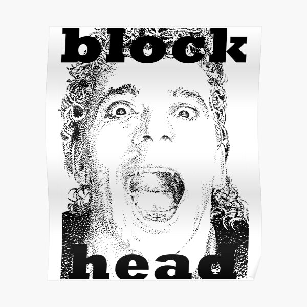 "Blockhead Funny Gifts Boys Girls" Poster for Sale by MarcosPinto1823 ...