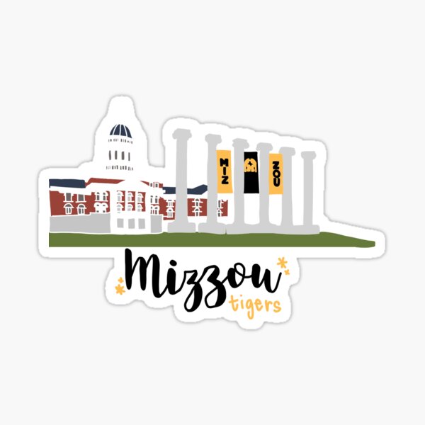 "Mizzou" Sticker by erhuems | Redbubble