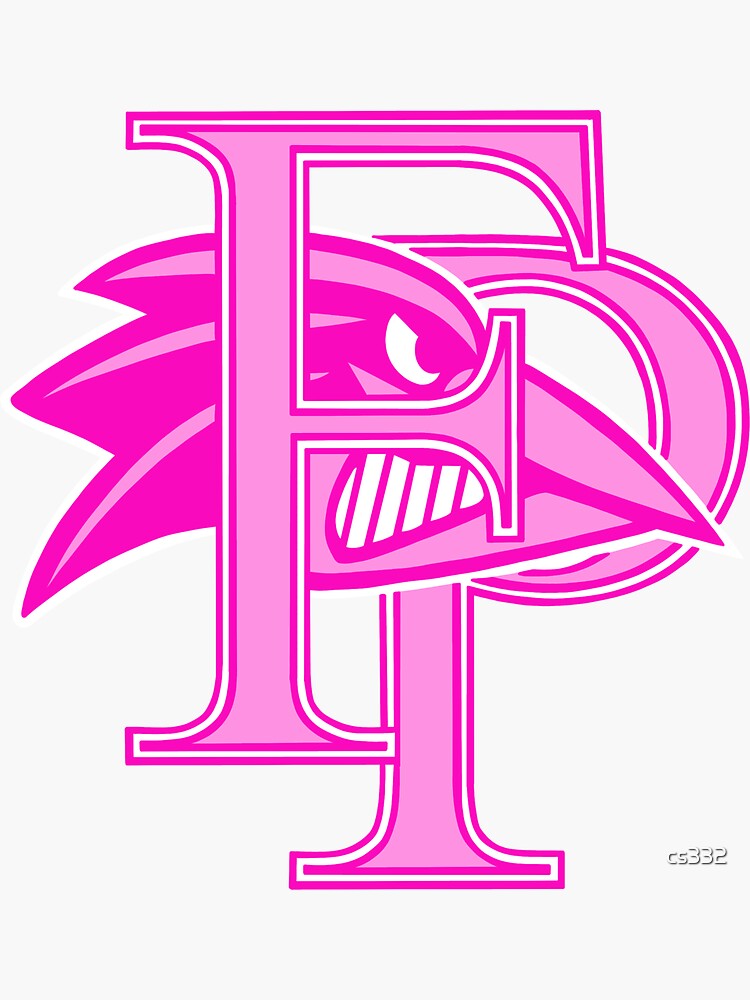 "Franklin Pierce University Pink Logo" Sticker by cs332 | Redbubble