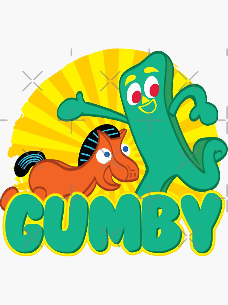 "Gumby Funny Gifts Boys Girls" Sticker by MarcosPinto1823 | Redbubble