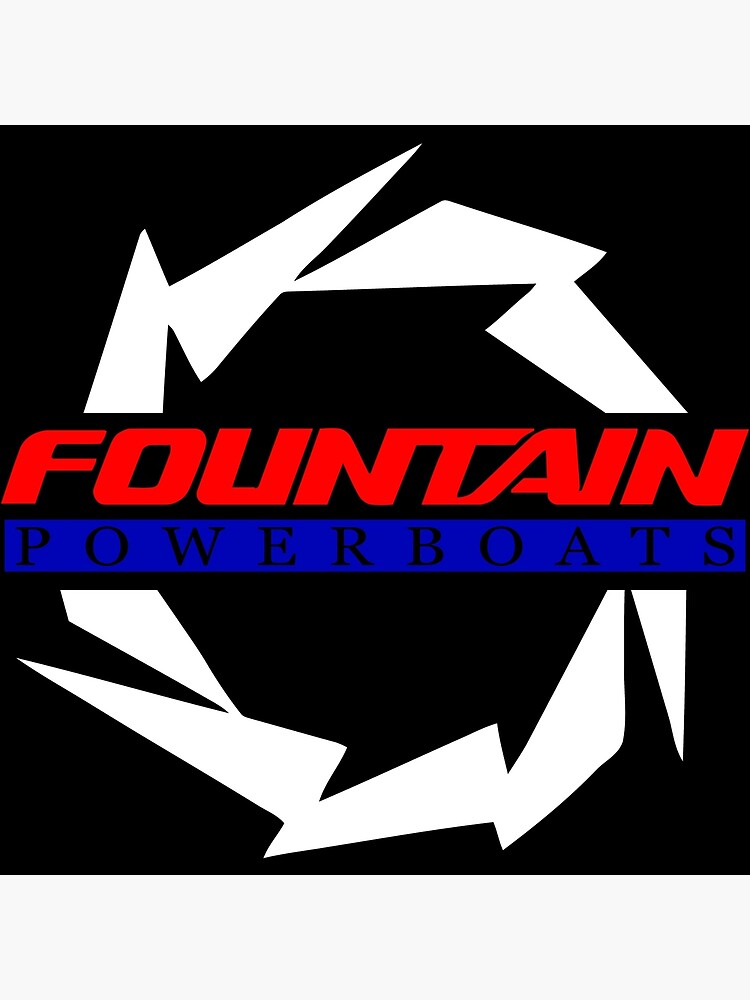"Fountain Powerboats Boat" Poster for Sale by Shoppingidd | Redbubble