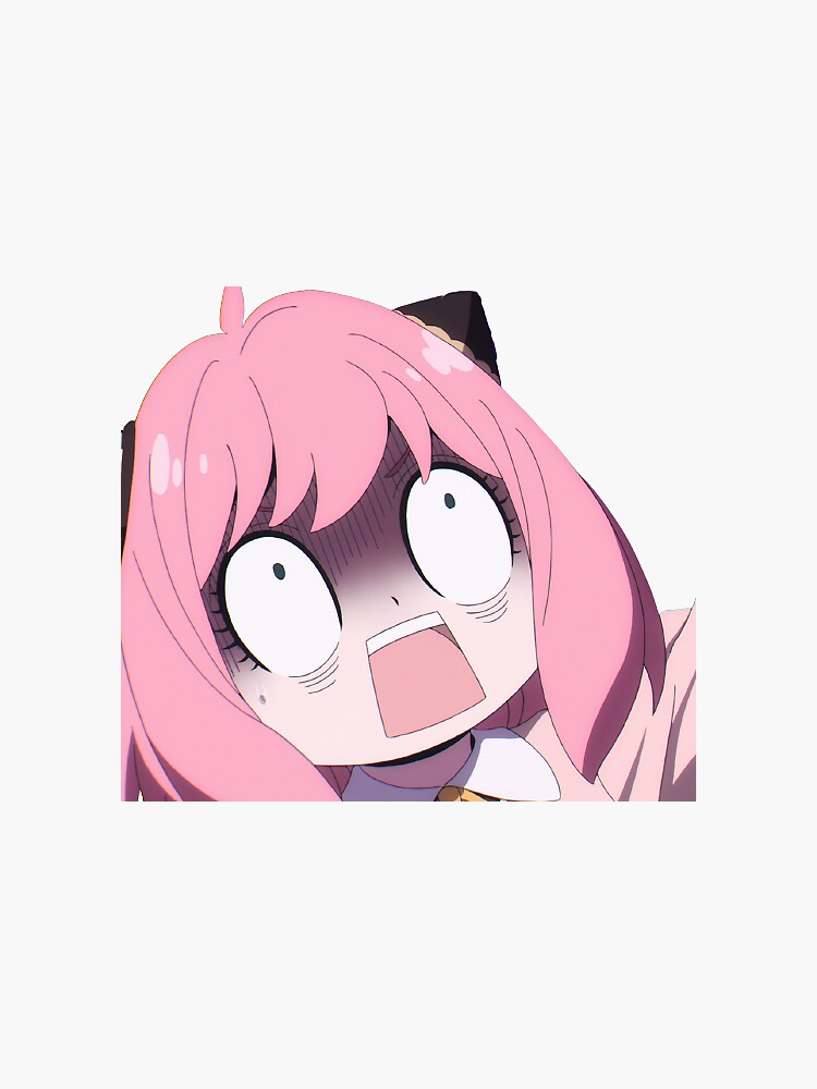 "Scared Anya SpyxFamily" Sticker by gotchu-stickers | Redbubble