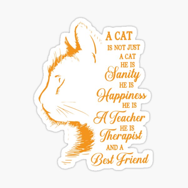 "A cat not just a cat he is sanity he is happiness he is therapist and ...
