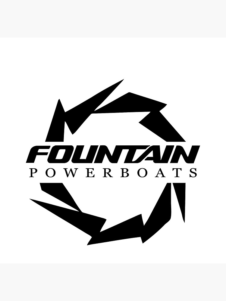"Fountain Powerboats Boat" Art Board Print for Sale by Shoppingidd ...