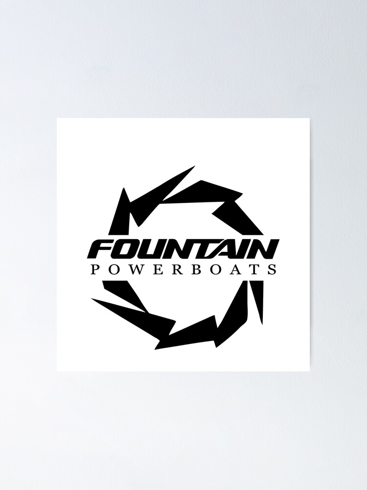 "Fountain Powerboats Boat" Poster for Sale by Shoppingidd | Redbubble