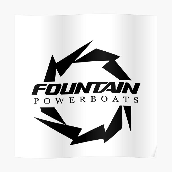 "Fountain Powerboats Boat" Poster for Sale by Shoppingidd | Redbubble