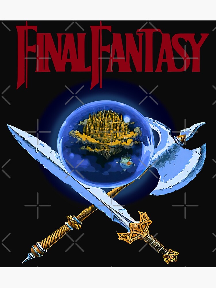 "Final Fantasy NES Box Art Retro Video Game" Art Print for Sale by ...