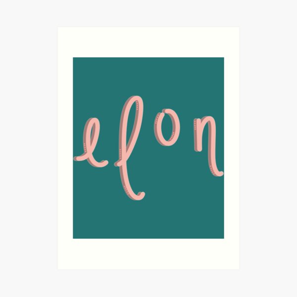 "Pink Elon logo " Art Print for Sale by Lawponlineuk78 | Redbubble