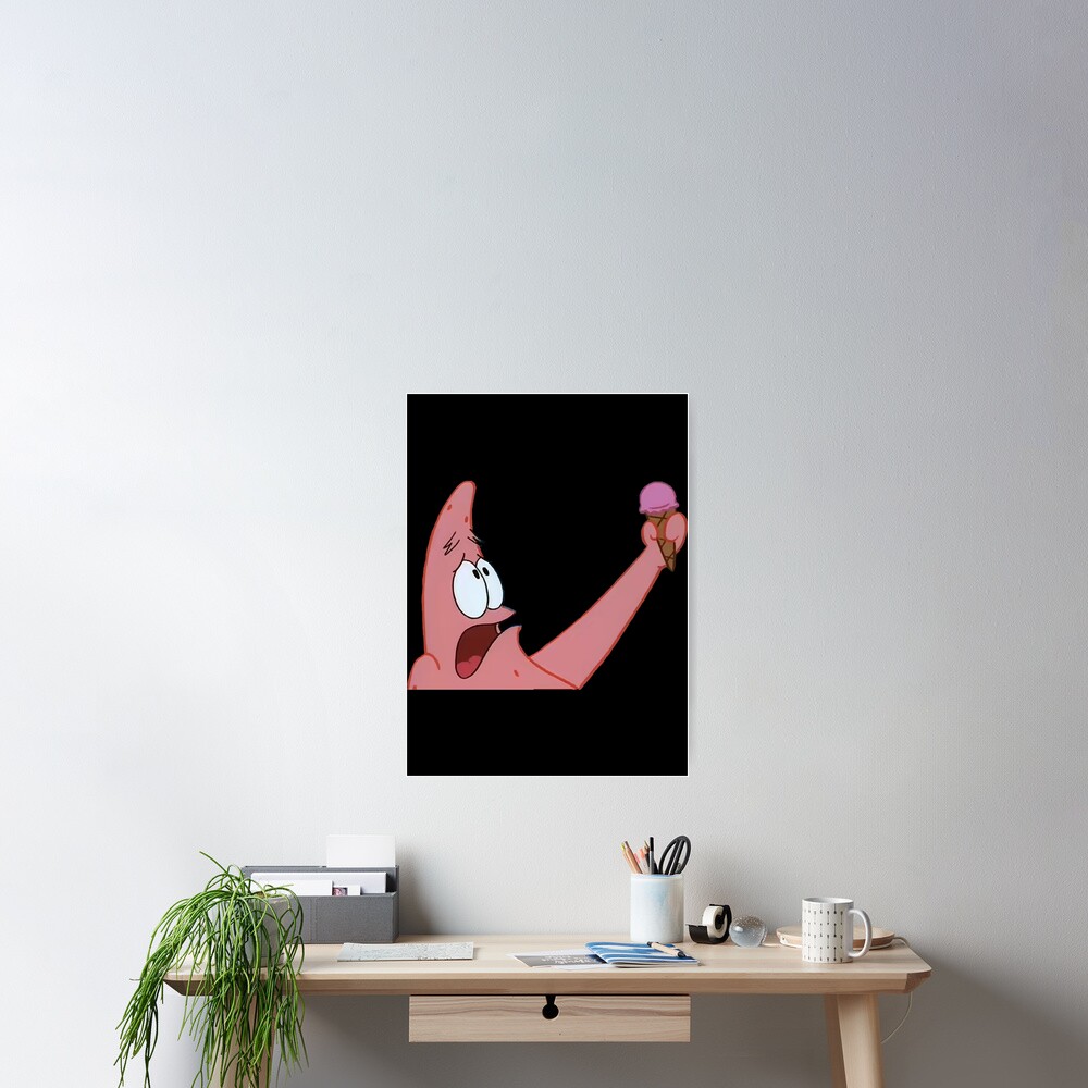 "Patrick Star Ice Cream " Poster for Sale by LarryDun895102 | Redbubble