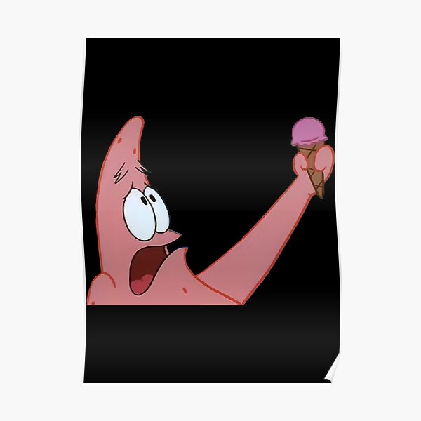 "Patrick Star Ice Cream " Poster for Sale by LarryDun895102 | Redbubble