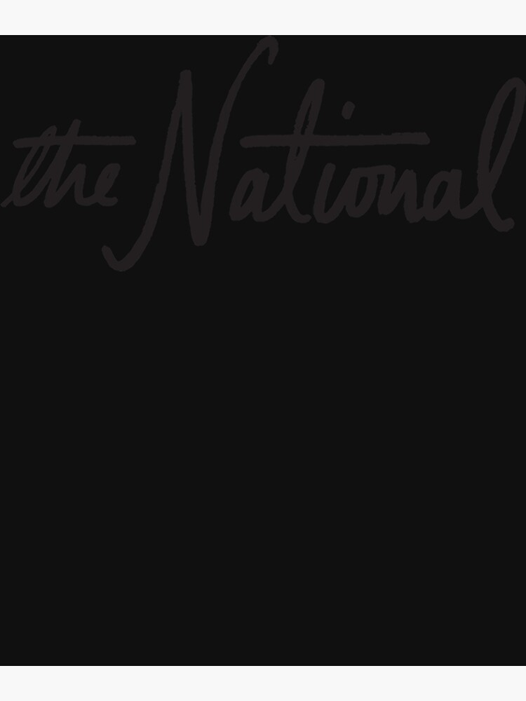 "The national script black" Poster for Sale by ChrisBotma | Redbubble
