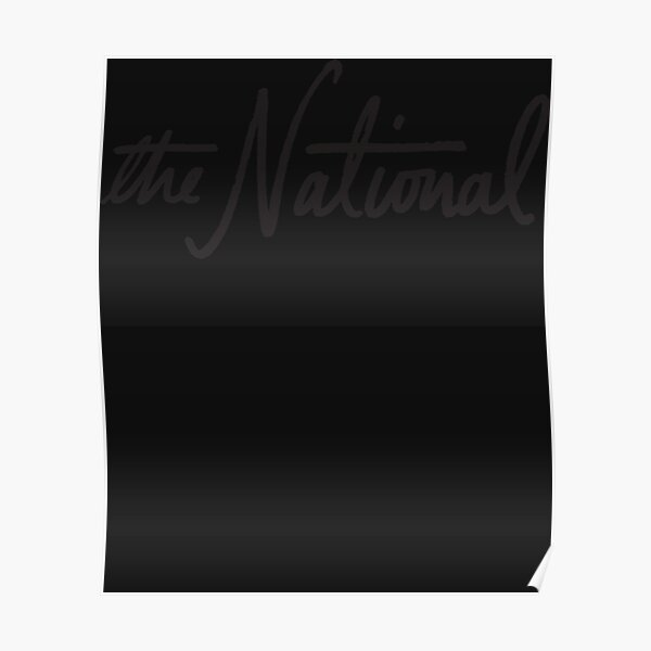 "The national script black" Poster for Sale by ChrisBotma | Redbubble