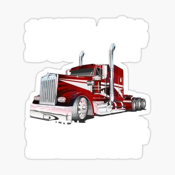 "Funny Diesel Trucker Big Rig Semi-Trailer Truck Driver" Sticker for ...