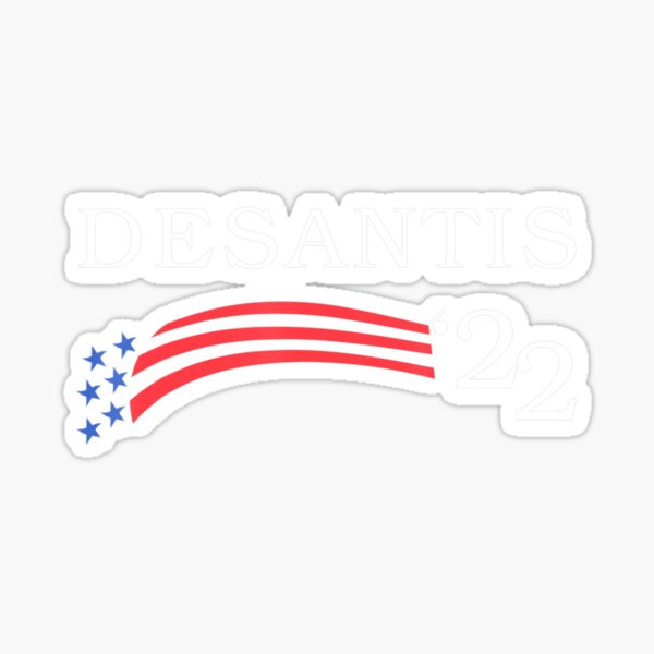 "Vote Ron Desantis Campaign Florida Governor 2022" Sticker by ...