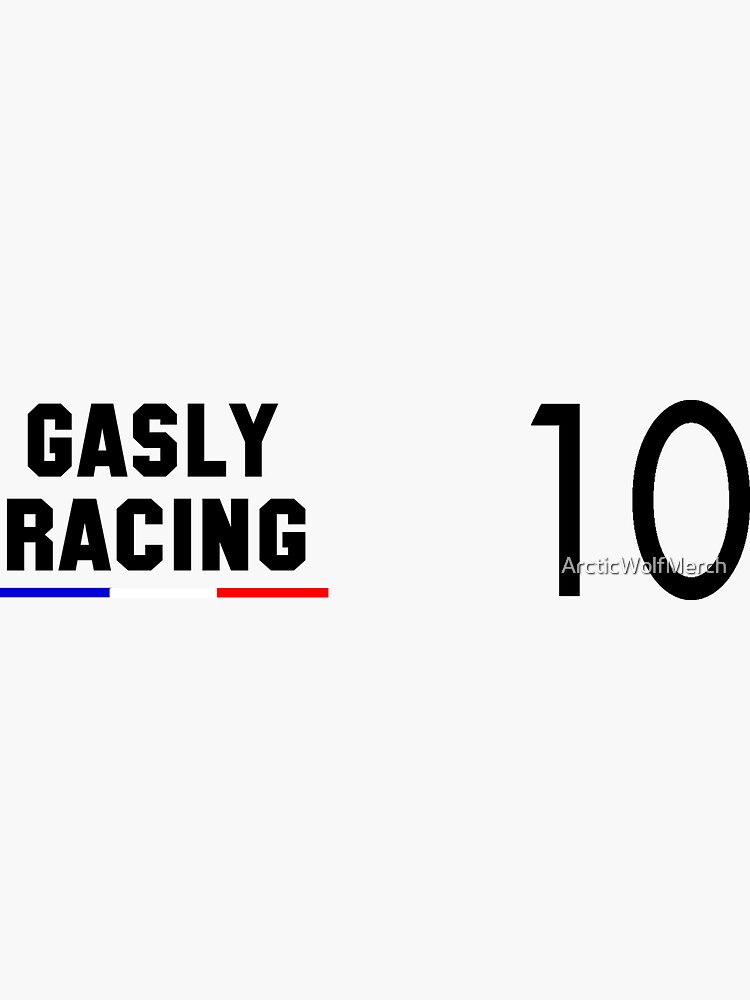 " Pierre Gasly Racing" Sticker by ArcticWolfMerch | Redbubble