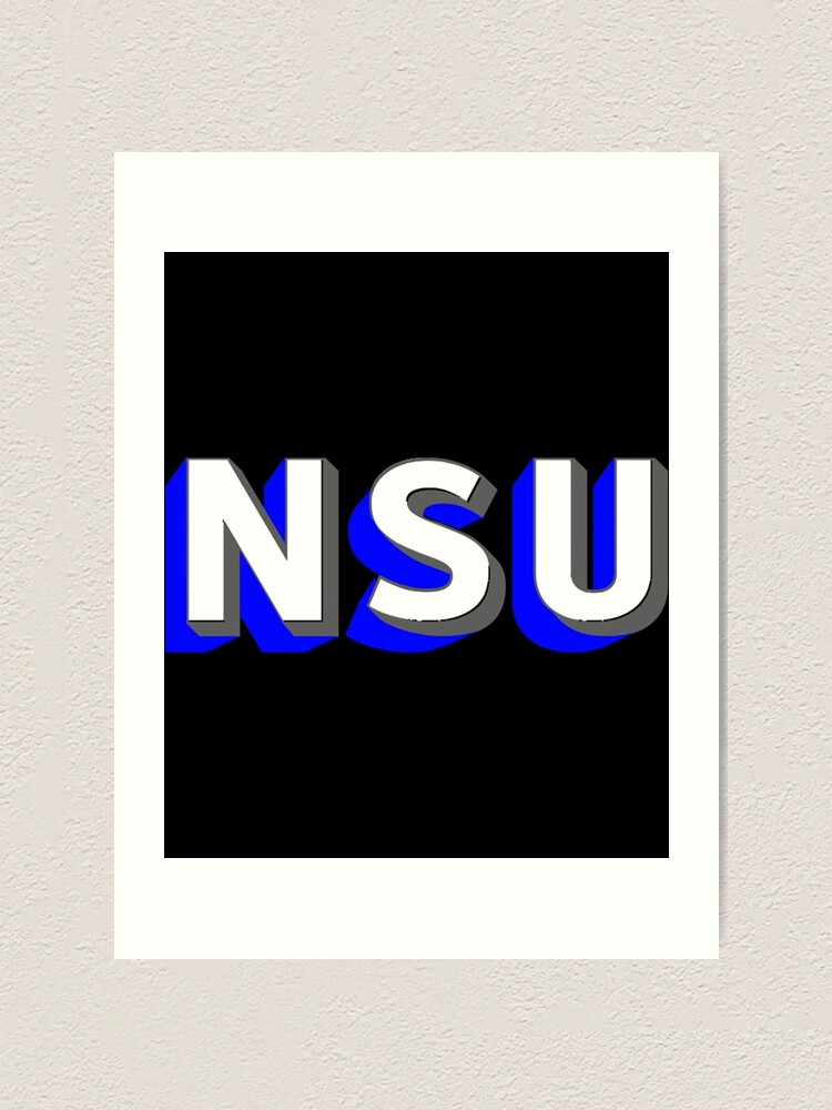 "NSU Logo " Art Print for Sale by TheOutbound | Redbubble