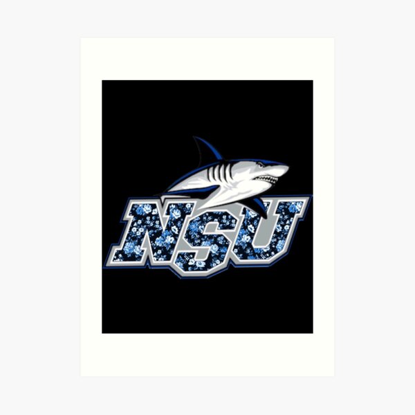 "Nova Southeastern University Print Shark Logo " Art Print for Sale by ...