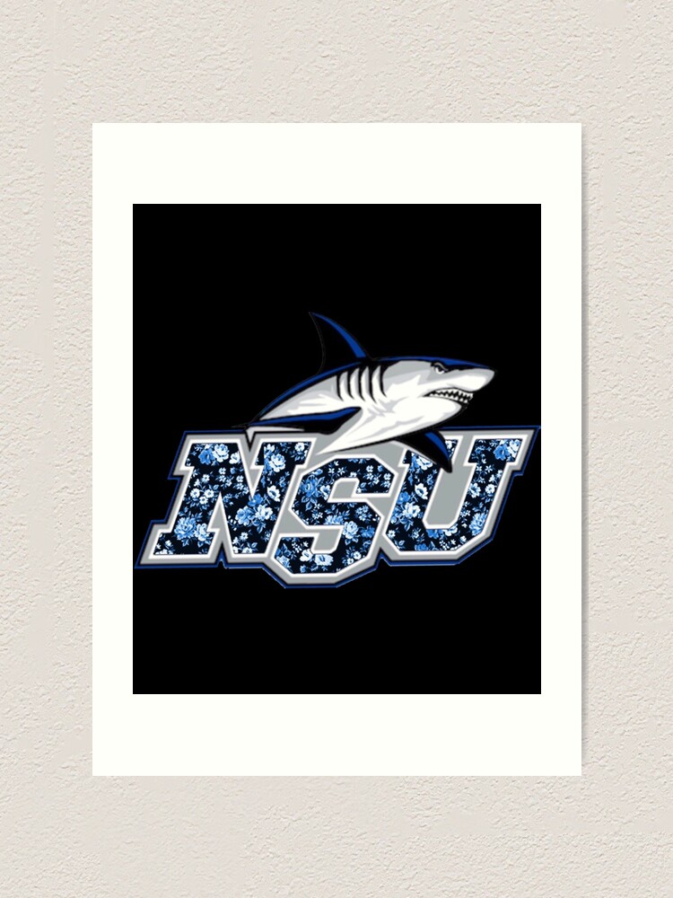 "Nova Southeastern University Print Shark Logo " Art Print for Sale by ...