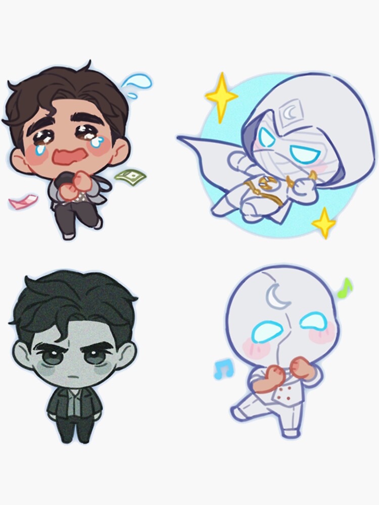 "Moon knight Steven Grant Marc Spector Konshu Mr Knight " Sticker by ...