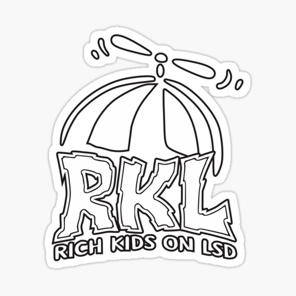 Pegatina «Niños ricos en LSD Niños ricos en LSD Camiseta esencial» de ...