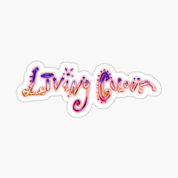 "Living Colour Band Logo T-Shirt" Sticker for Sale by TheresaGldea ...