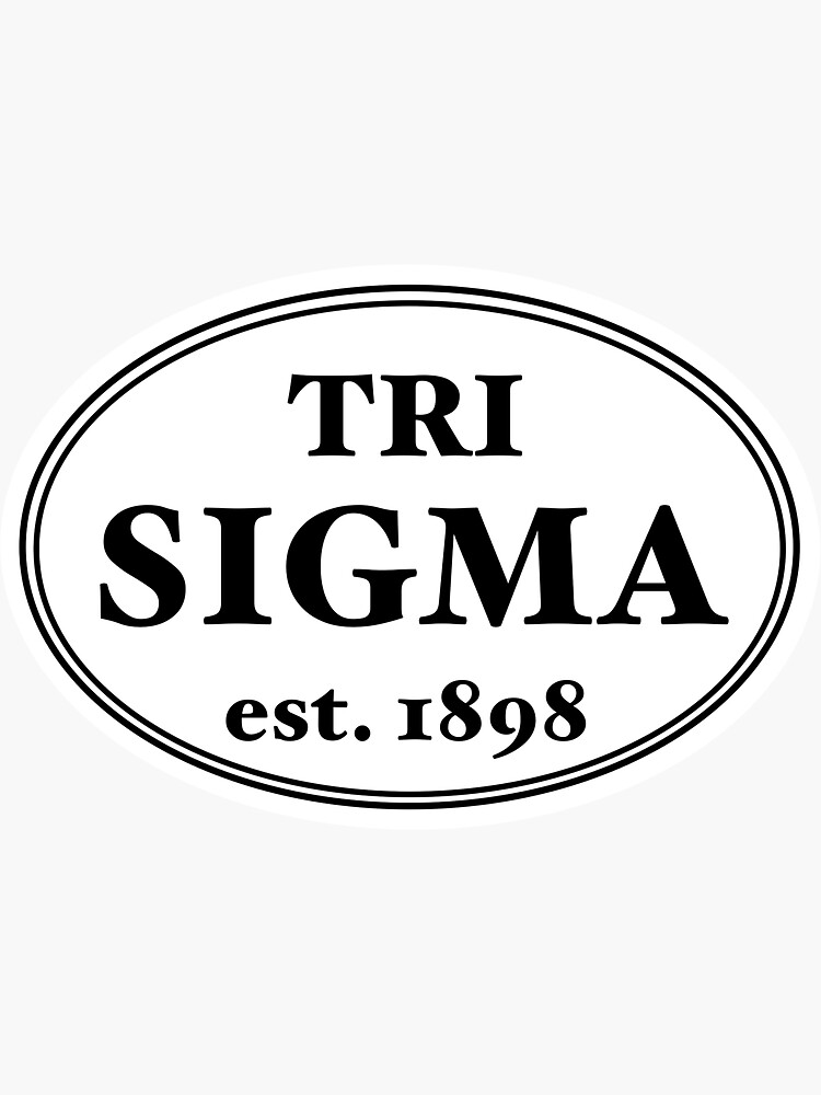 "tri sigma sorority" Sticker by ekit0625 | Redbubble