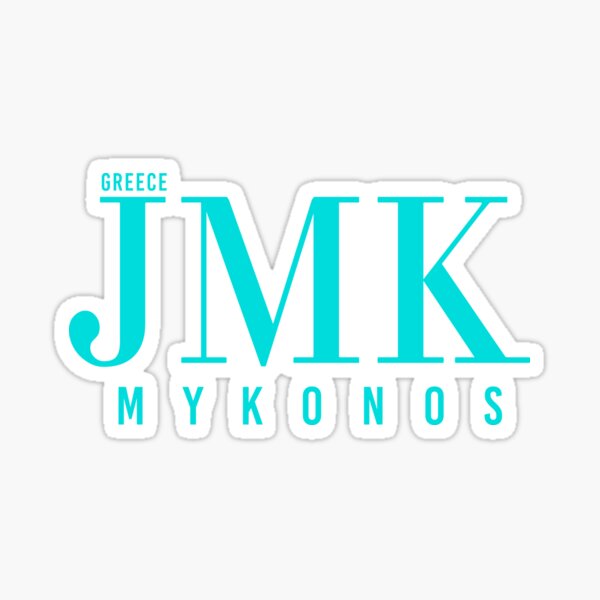 "JMK MYKONOS AIRPORT no.3" Sticker for Sale by angelisart | Redbubble
