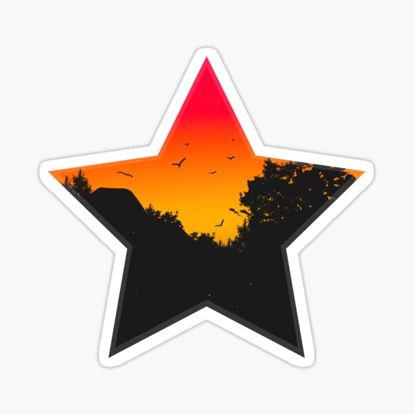 "Aesthetic pretty sunset start sticker" Sticker for Sale by Succucrazy ...