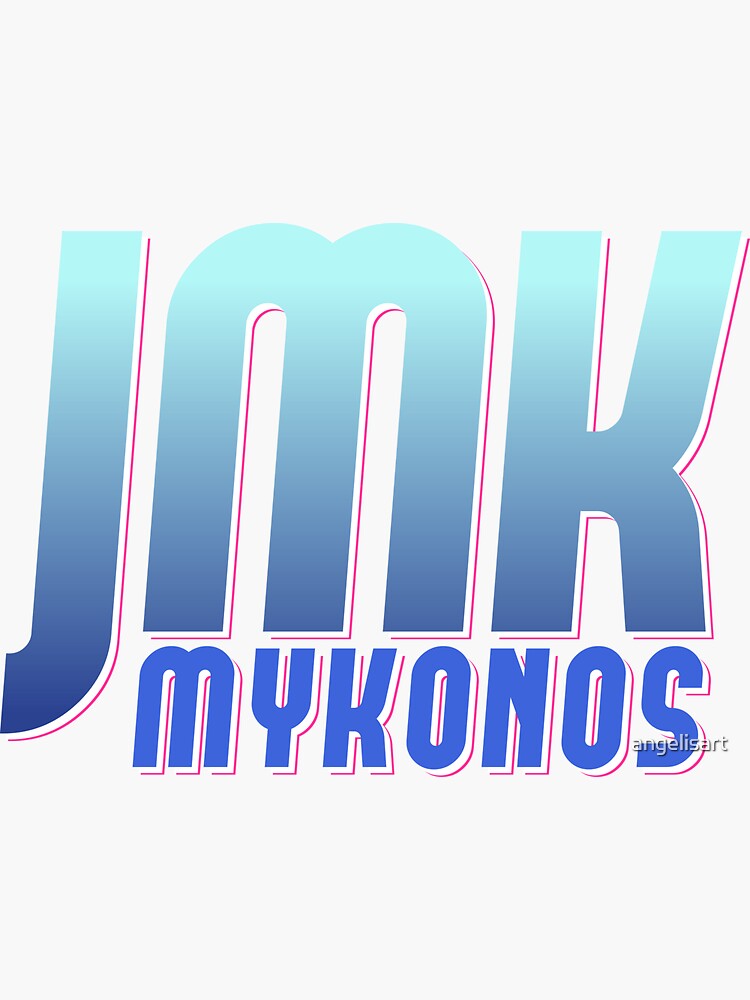 "JMK MYKONOS AIRPORT no.6" Sticker by angelisart | Redbubble