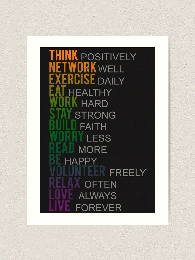 "Think Positively - Bodbeli" Art Print for Sale by bodbeli | Redbubble