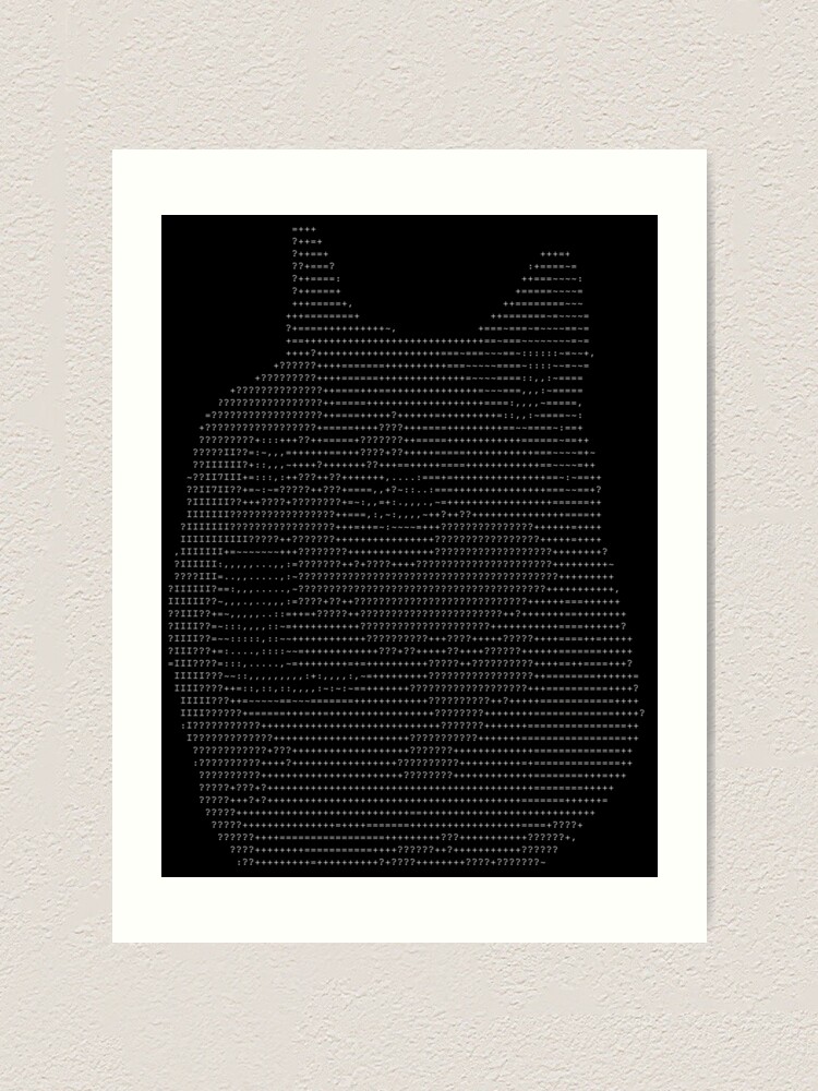 "ASCII Doge" Art Print for Sale by tlau | Redbubble