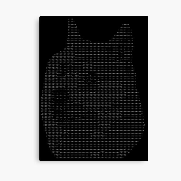 "ASCII Doge" Canvas Print for Sale by tlau | Redbubble