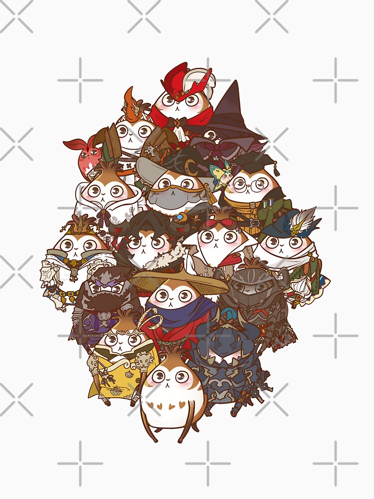 "FFXIV - ALL CLASSES Paissa Brats" T-shirt for Sale by raelcsART ...