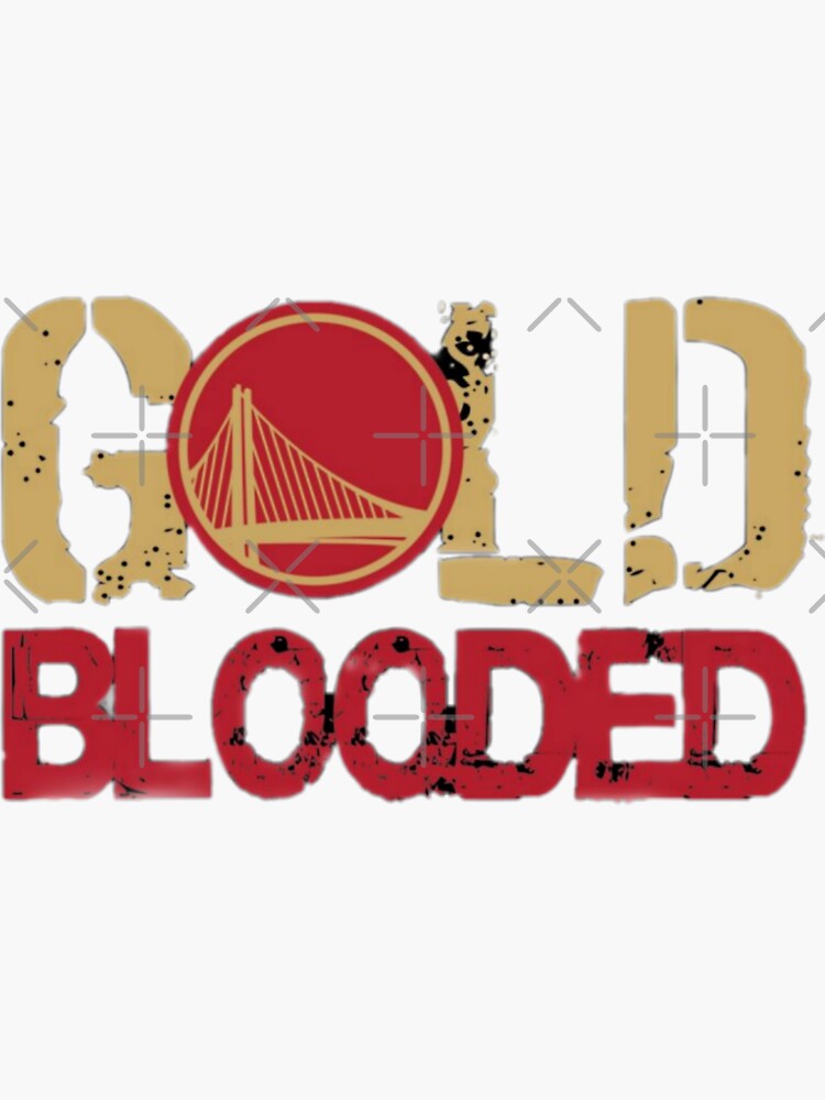 "gold blooded" Sticker by SarandioSameera | Redbubble