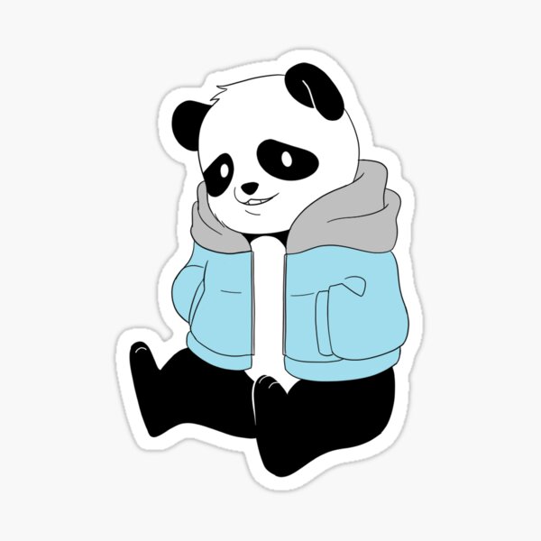 "Panda Sans Undertale" Sticker for Sale by ImSellerKlare | Redbubble