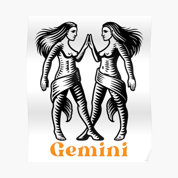 "Gemini Star Sign | gemini zodiac" Poster for Sale by dbonz | Redbubble