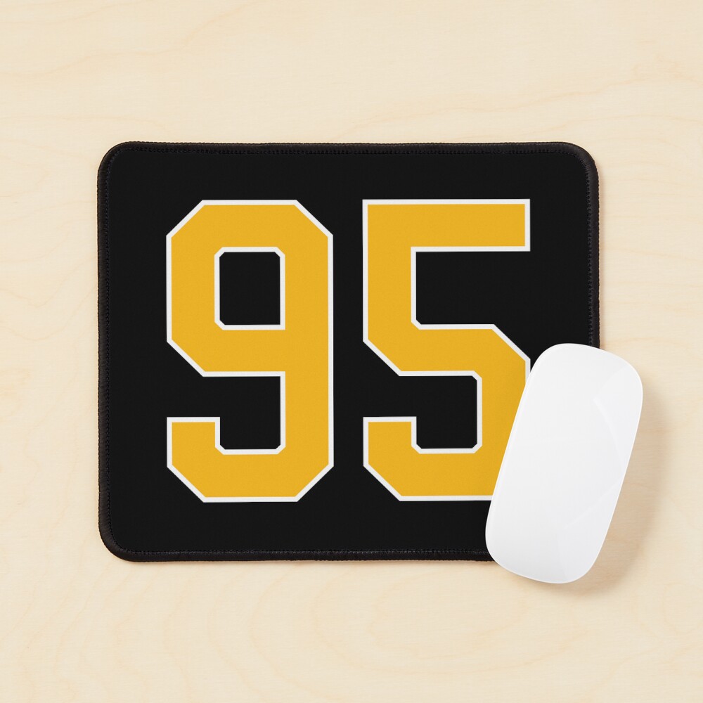 "Yellow Number 95 lucky sports jersey ninety five" Sticker for Sale by ...