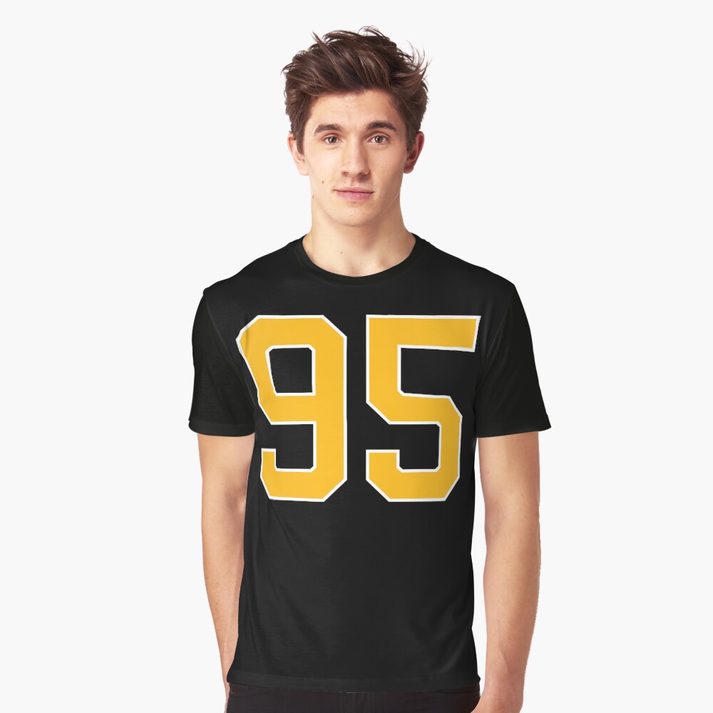 "Yellow Number 95 lucky sports jersey ninety five" Sticker for Sale by ...