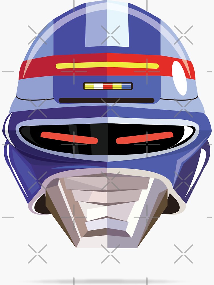 "Shaider Hero Helmet" Sticker by demetriusdesign | Redbubble