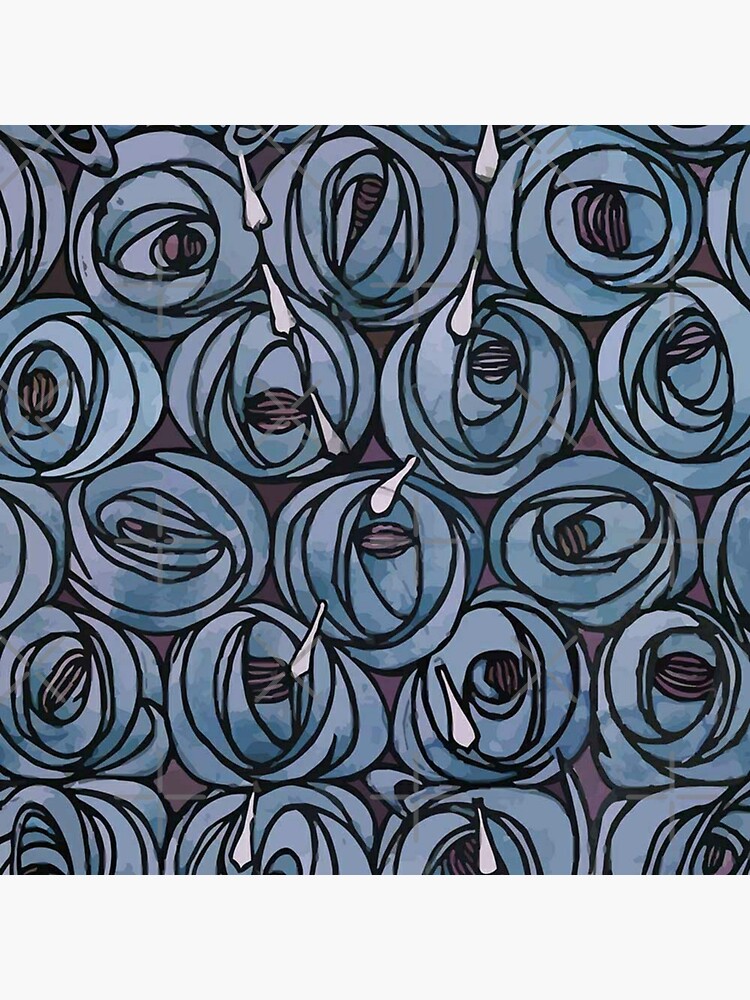 "Charles Rennie Mackintosh Roses and teardrops,Mackintosh rose" Poster ...
