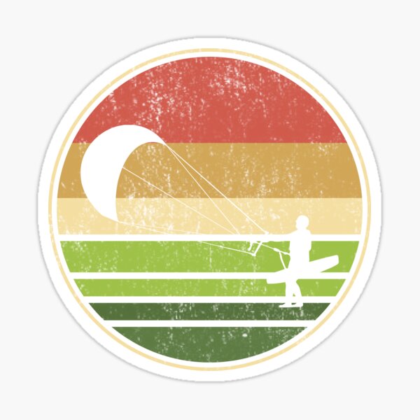 "The Kiteboarding The Kitesurfing" Sticker by Malterego | Redbubble