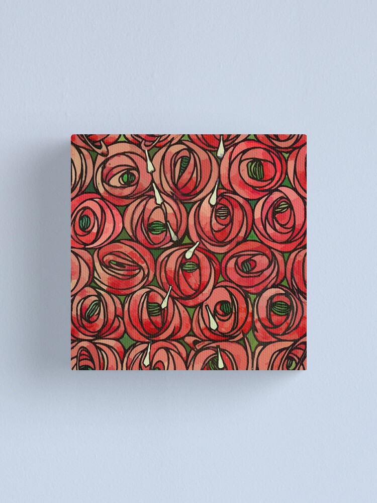 "Charles Rennie Mackintosh Roses and teardrops,red,Mackintosh rose ...