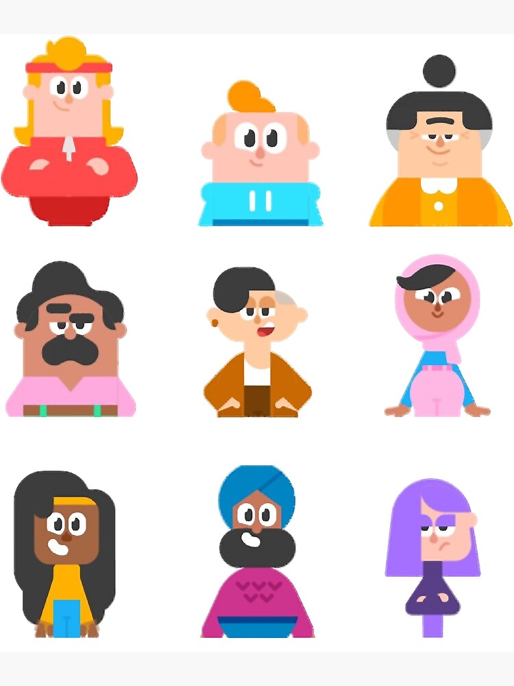 "Duolingo Characters Classic " Poster for Sale by loomercnweertsk ...